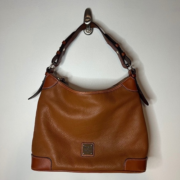 Dooney & Bourke | Bags | Dooney Bourke Chestnut Brown Leather Hobo ...
